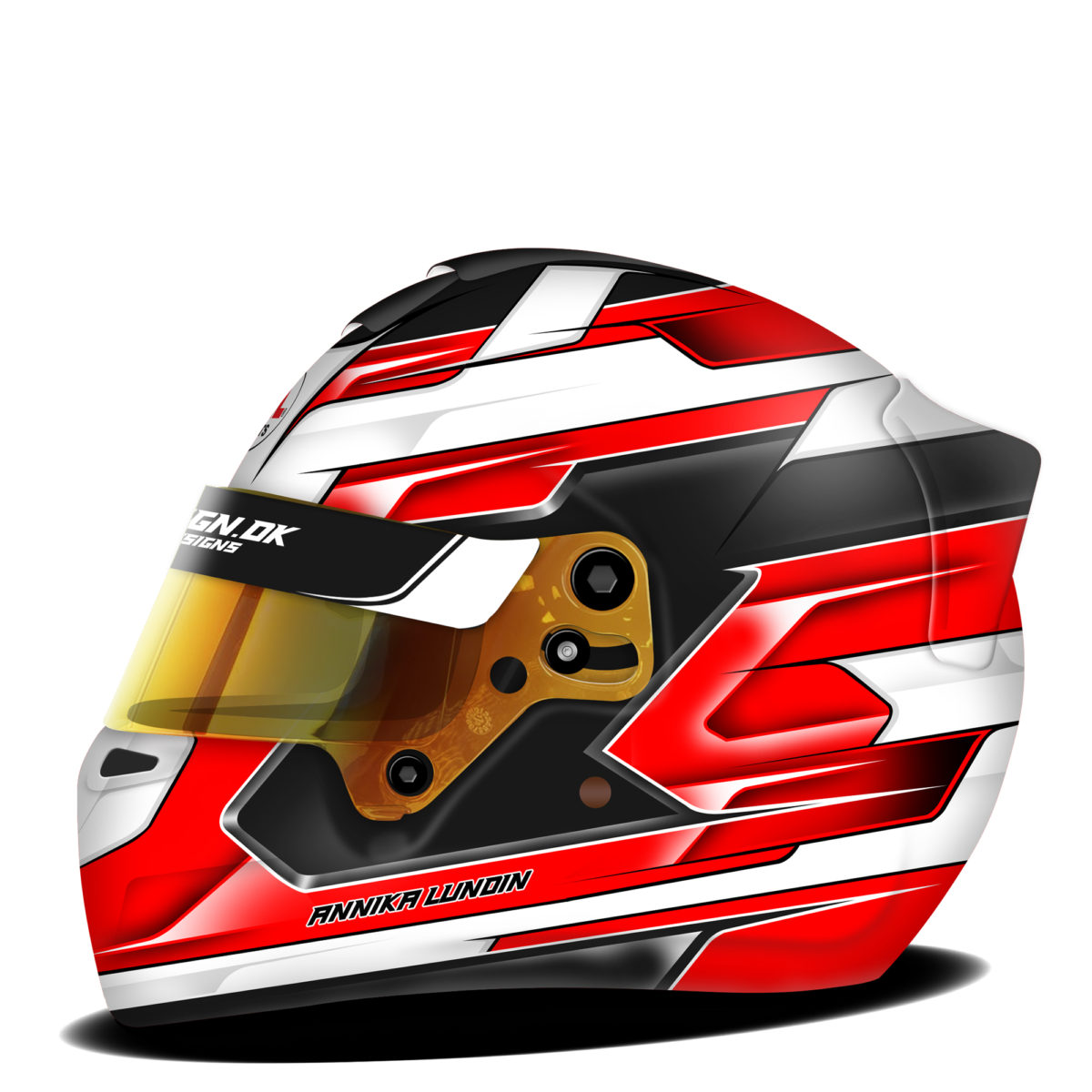 Annika Lundin helmet design - Bell Helmet KC7 CMR - NJ Design