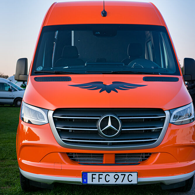 Van livery - Kart Repulic designed Mercedes-Benz Sprinter - NJ Design