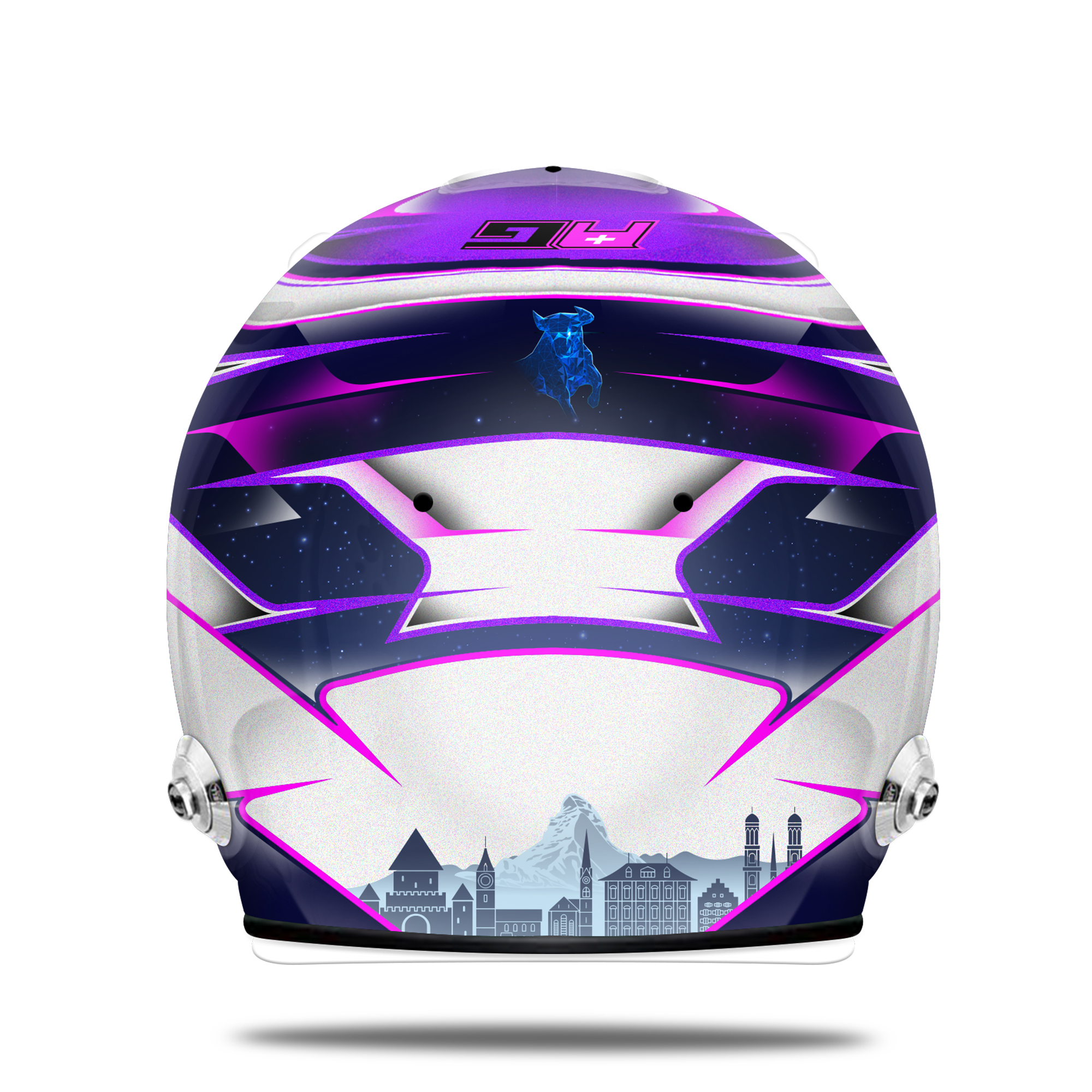 Helmet design for Axel Gnos on a Bell HP7 F1 helmet | NJ Design