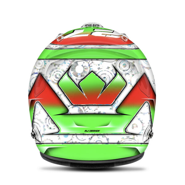 Helmet design for Bennet Ahrens designed on an Arai GP7-SCR helmet