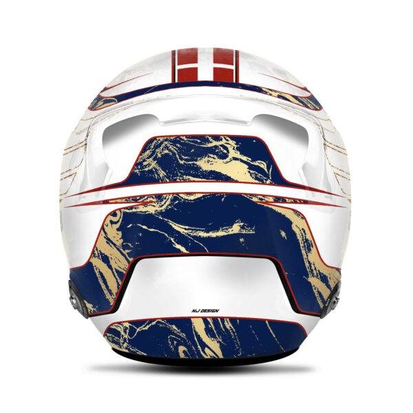 Helmet design for Magnus Jensen designed on a Stilo ST5F helmet
