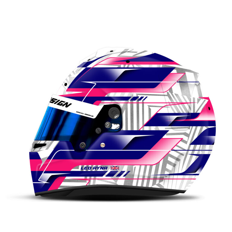 Professional custom helmet design by NJ Design in 2024.