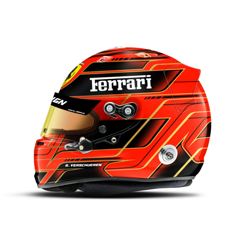 Professional custom helmet design by NJ Design in 2024.