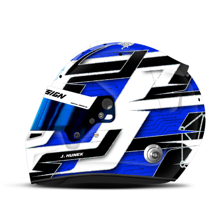 Professional custom helmet design by NJ Design in 2024.